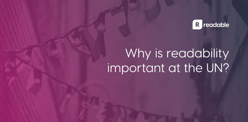 Readability at the UN: why is speech clarity important? – Readable